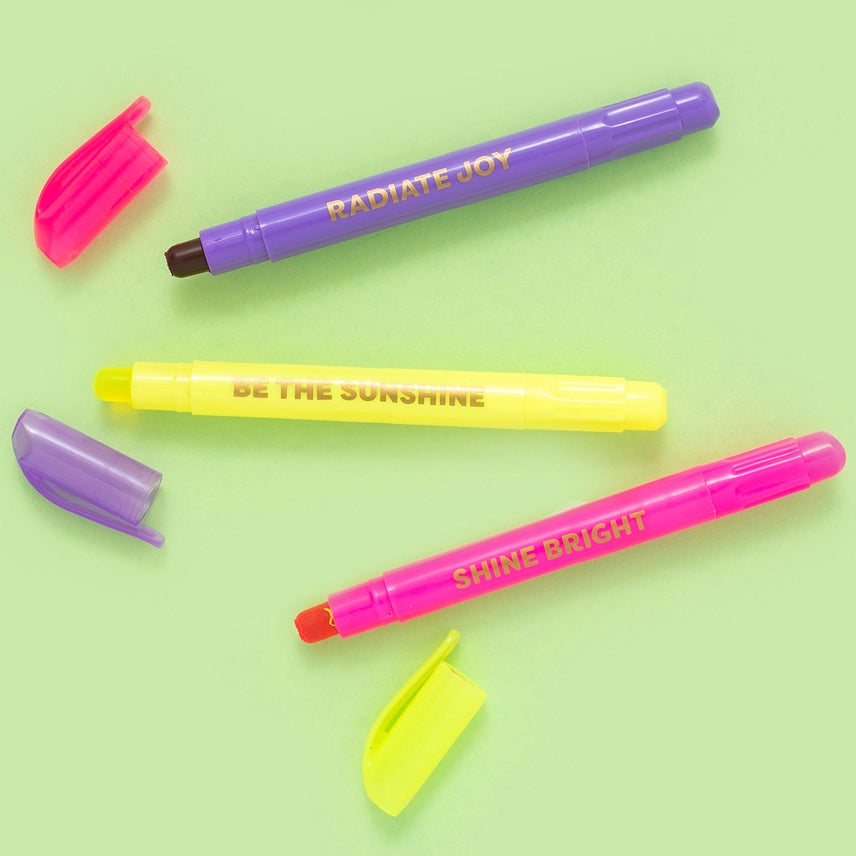 shine bright | wax highlighter set of 3 – The Shimmy Shack